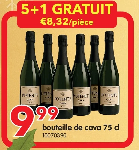 bouteille de cava 75 cl : 9.99€ | Chasseurs de promos