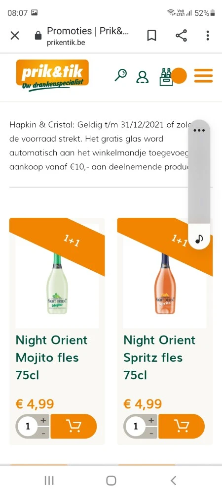 Alle Prik&Tik promoties gevonden door Promojagers in september 2025