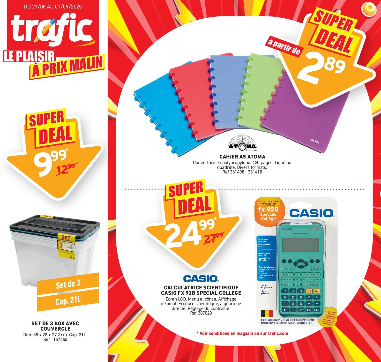 Trafic folder Belgique octobre 2025 | Toutes les offres