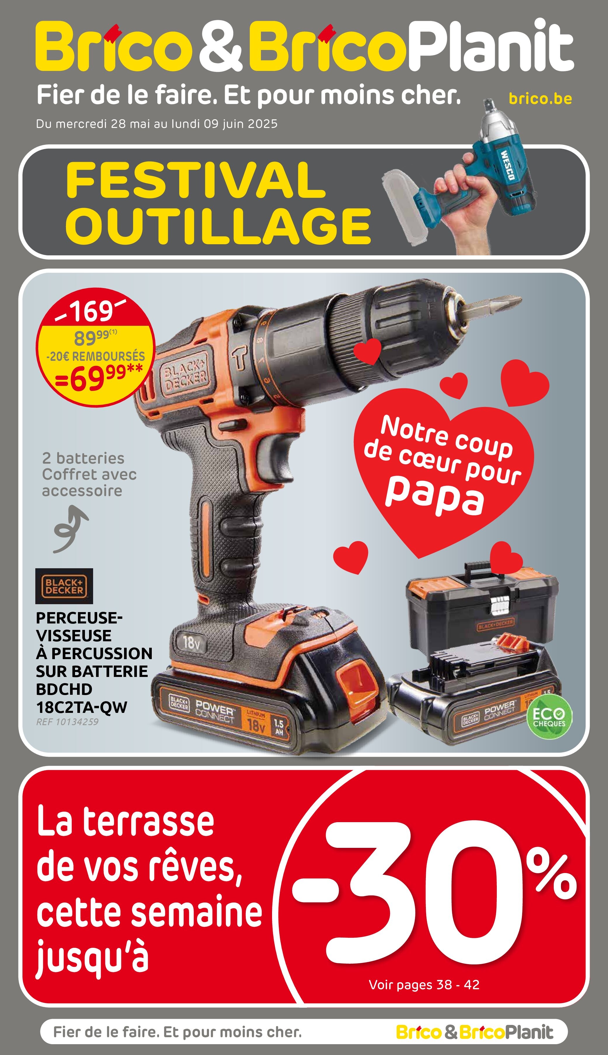 Brico folder Belgique juillet 2025 | Toutes les offres