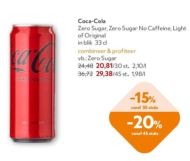 Alle cola zero promoties gevonden in juni 2026 | Promojagers