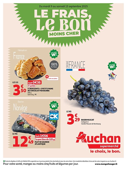 Auchan folder Belgique septembre 2025 | Toutes les offres